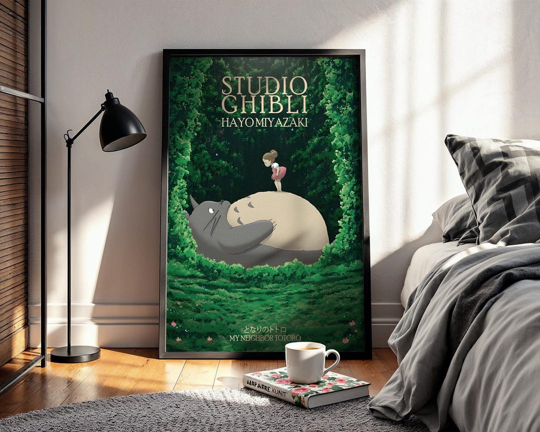Studio Ghibli Poster - Totoro Poster Wall Art Print Studio Ghibli ...