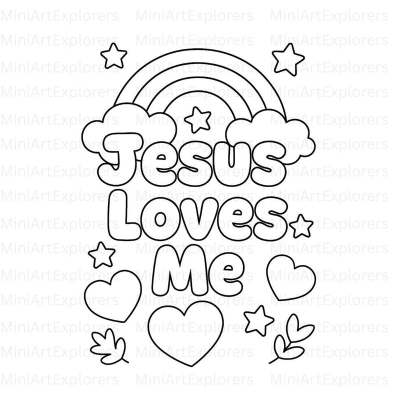 Cute Bible Verse Coloring Pages for Kids Christian Scripture Printable ...