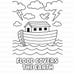 Noah's Ark Coloring Book: Bible Story Activity Pages (PDF Download) - Etsy