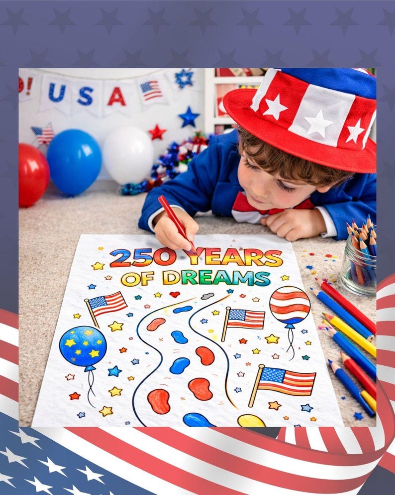 America 250 Coloring Pages for Kids Printable USA 250th Anniversary ...