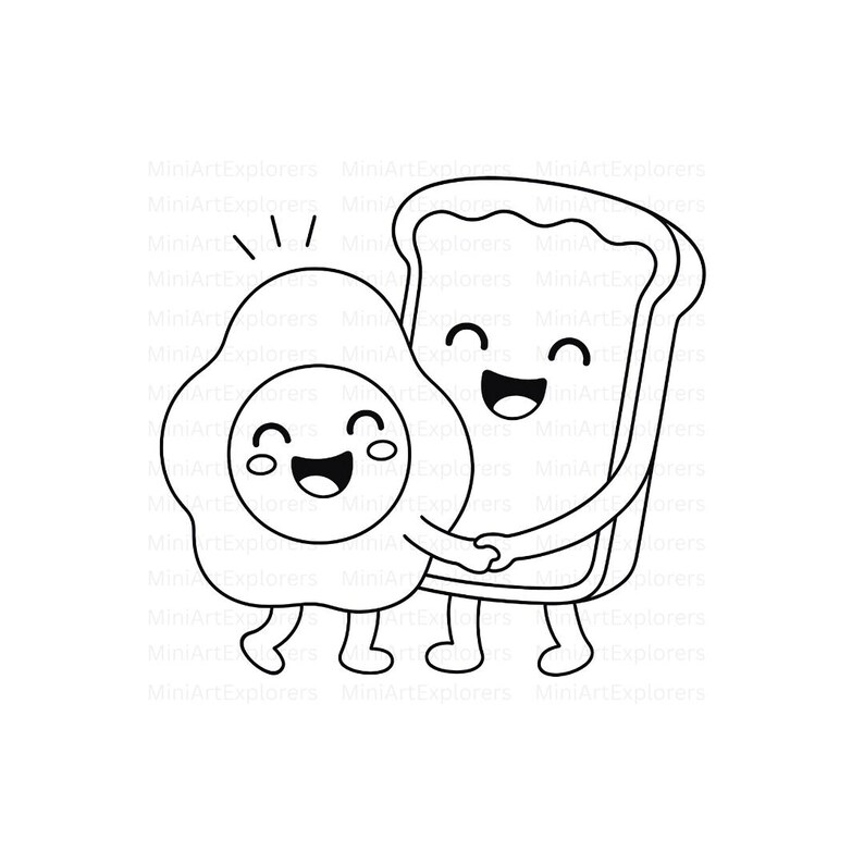 Kawaii Food Friends Coloring Pages – 10 Printable Pages for Kids ...