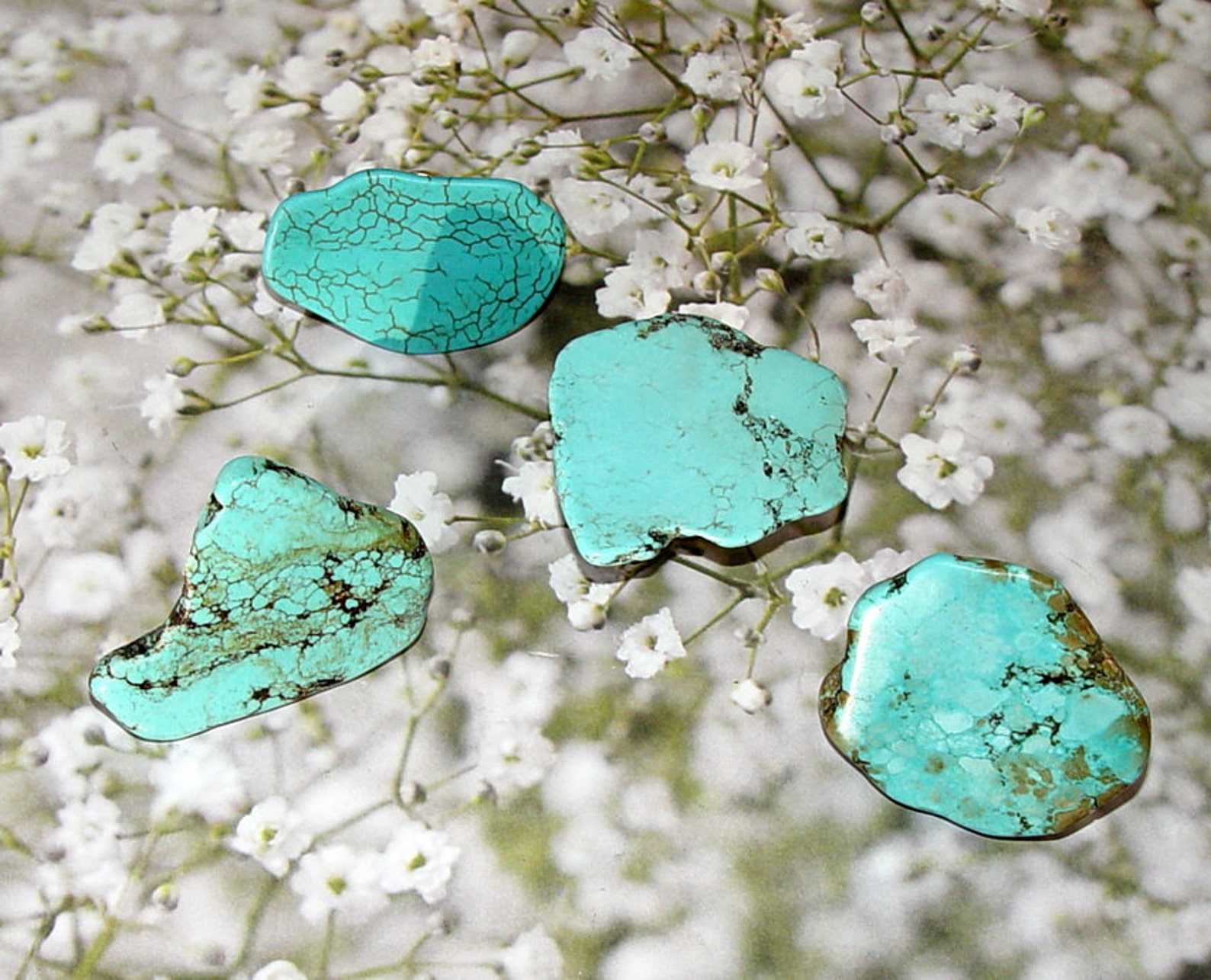 Large Turquoise Cabinet Pulls Knobs Southwest Style - Etsy