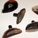 Custom Black Brown Agate Slice Drawer Pulls Knobs - Etsy