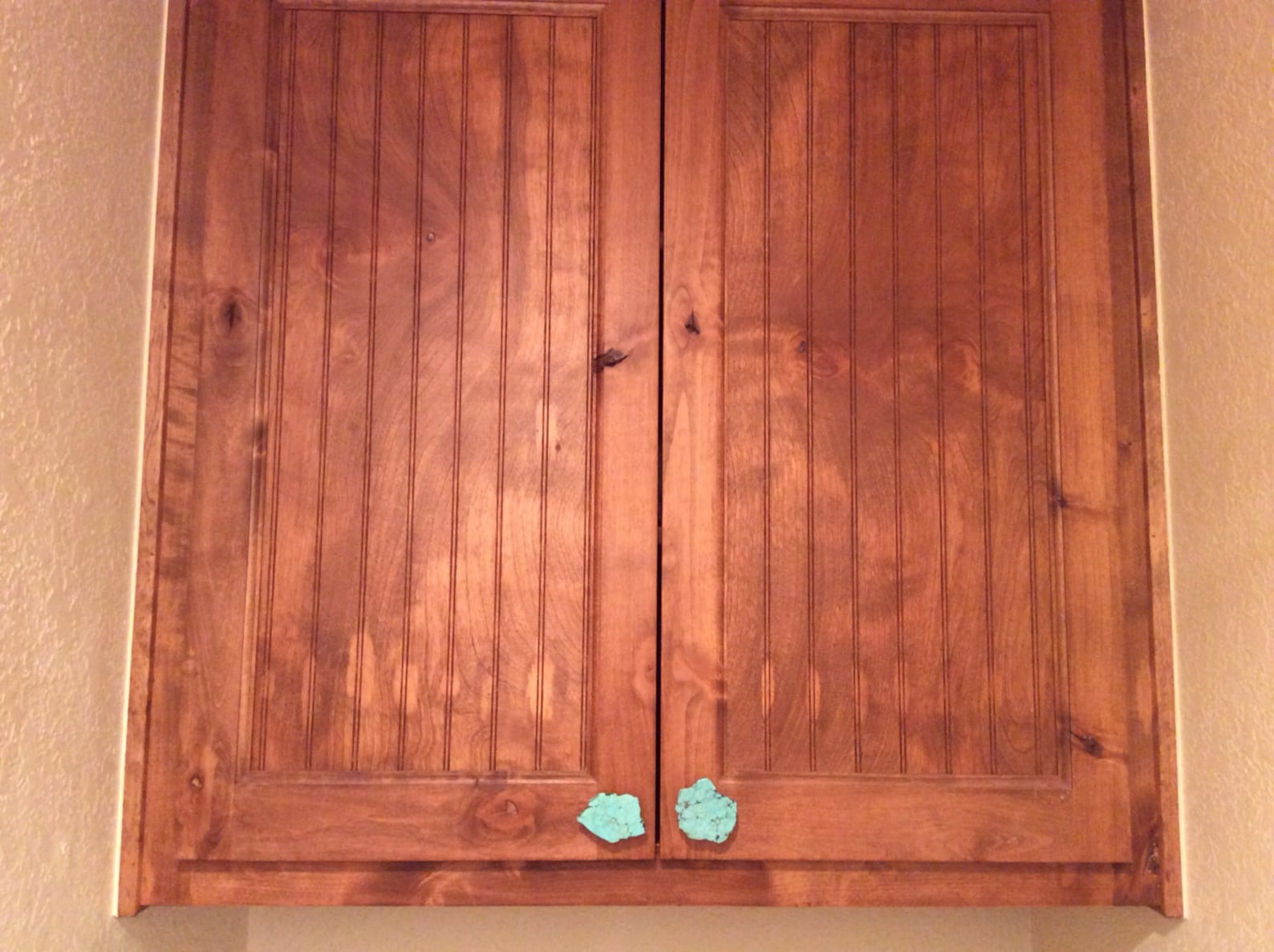 Large Turquoise Cabinet Pulls Knobs - Southwest Style Bohemian Design ...