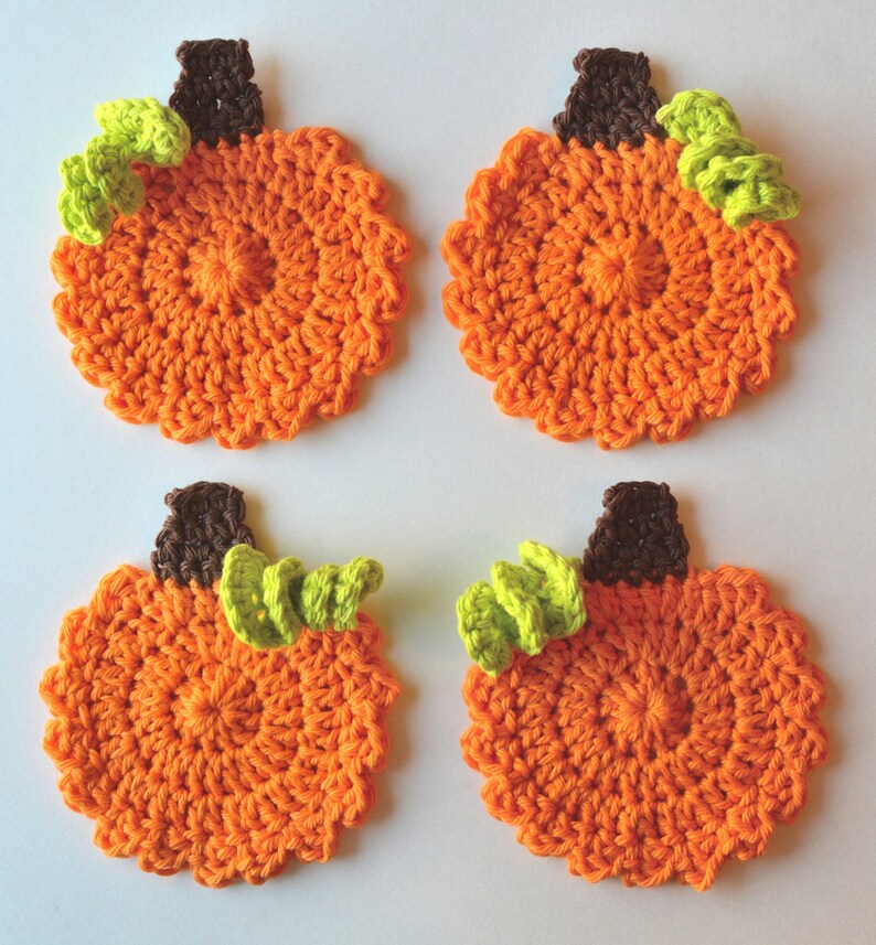 Pumpkin Coasters Set of 4 or 6 Perfect Housewarming or - Etsy