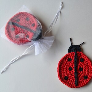 Crochet Pattern for Ladybug Coasters PDF, Fun Hostess Gift, Summer ...