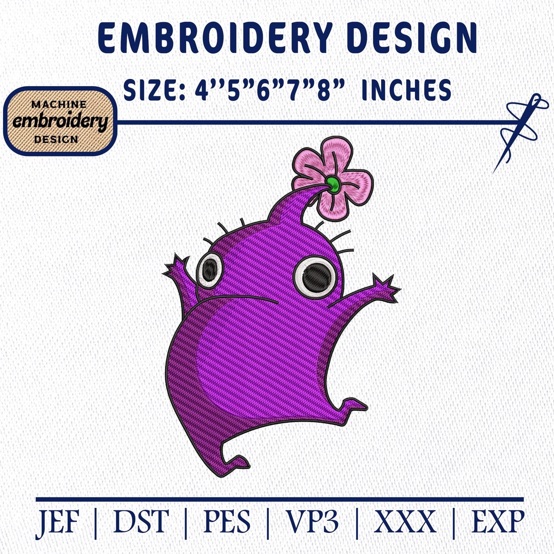 Embroidery Design File: Pikmin Embroidery, Garden Spirits Embroidery ...