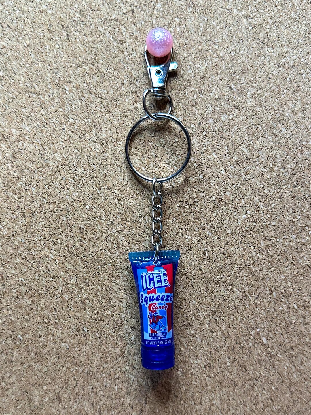 ICEE Squeeze Candy Keychain | Blue Raspberry Mini Tube Charm | Retro ...