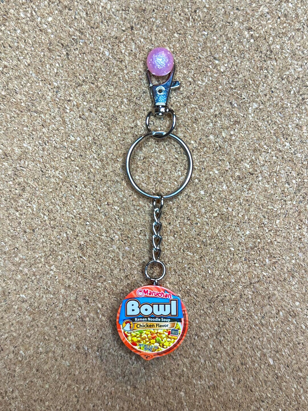 Mini Maruchan Ramen Bowl Keychain | Chicken Flavor Noodle Charm | Funny ...
