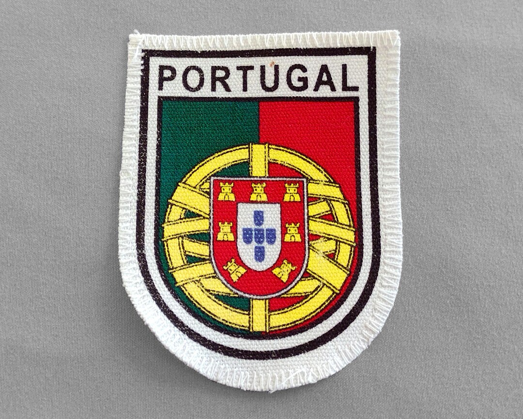 As is Stained Vintage Portugal Printed Patch 3.25", Portuguese Flag ...