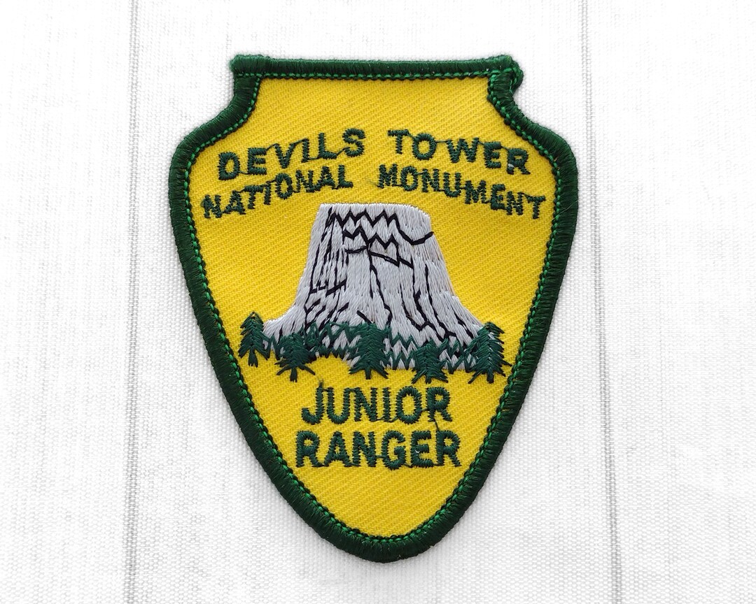 Vintage Devils Tower Junior Ranger Patch 3, National Monument Souvenir ...