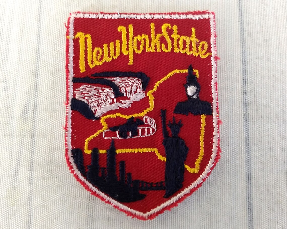 Used Vintage New York State Patch 2.75 Travel Souvenir | Etsy