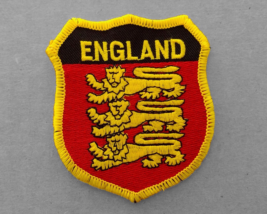 Used Vintage England Patch 3.4", Coat of Arms Emblem, London Souvenir ...