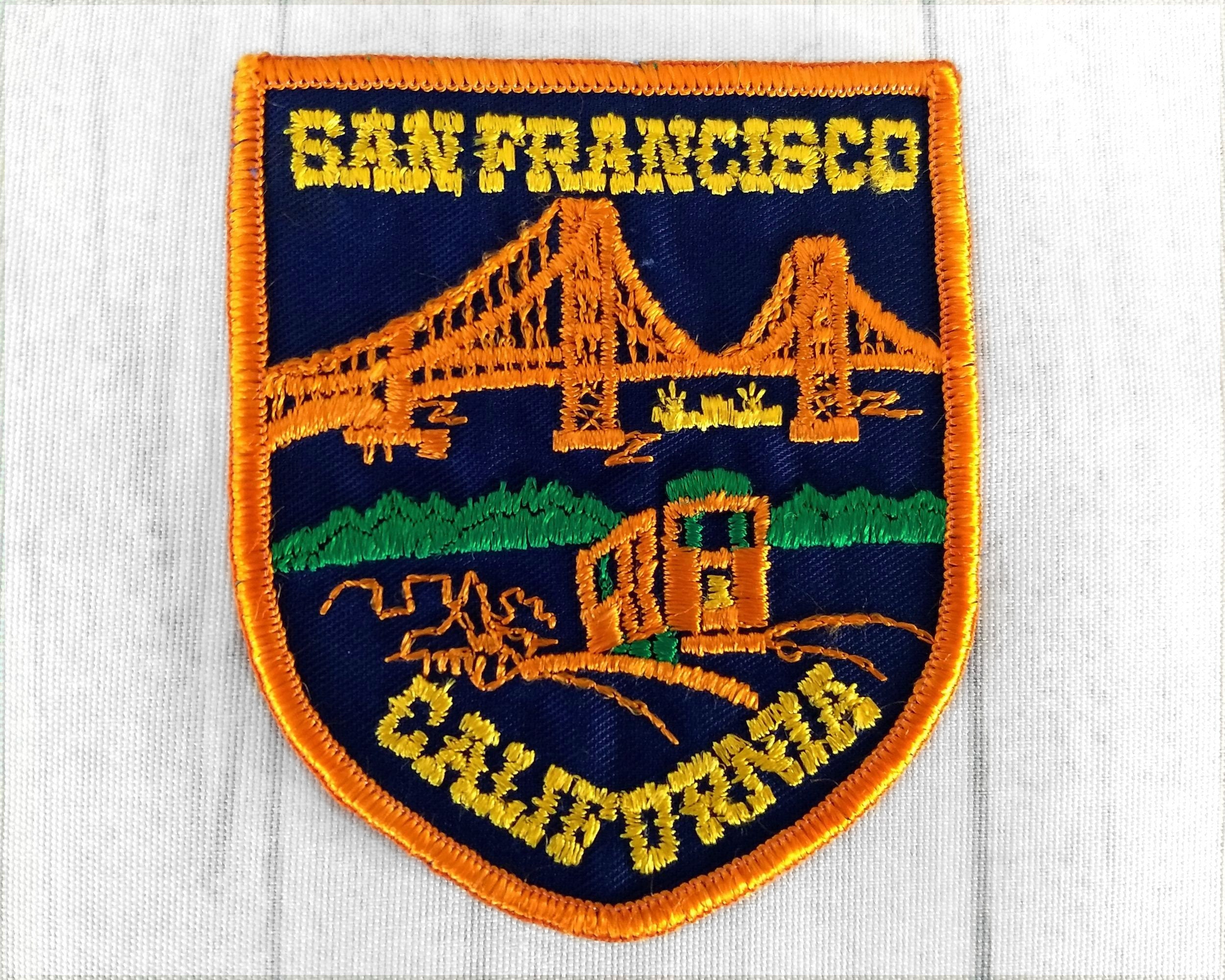 Big Used Vintage San Francisco Patch 3.6 Golden Gate | Etsy
