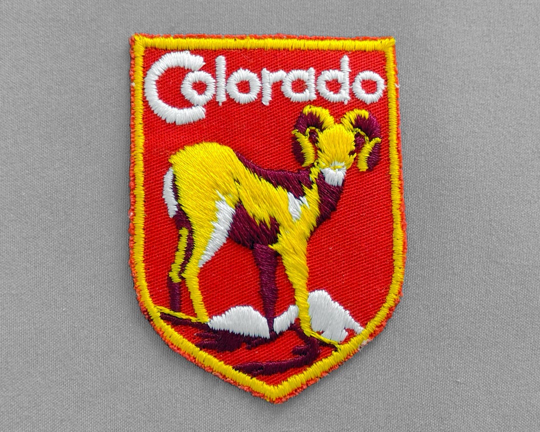 Used Vintage Colorado Travel Patch 2.75", Bighorn Sheep, Embroidered ...