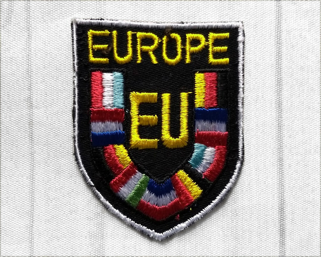 Used Vintage European Union Patch 2.5, Europe Country Flags, EU Travel ...