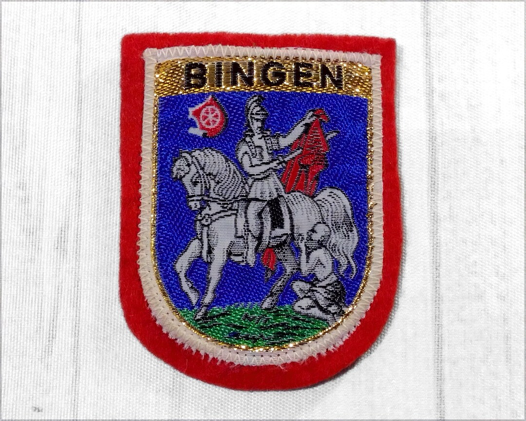 Vintage Bingen Patch 2.9, Coat of Arms, Germany Souvenir, Rhineland ...