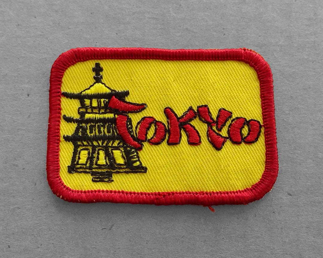Shabby Used Vintage Tokyo Patch 2.9", Japan Souvenir, Embroidered ...