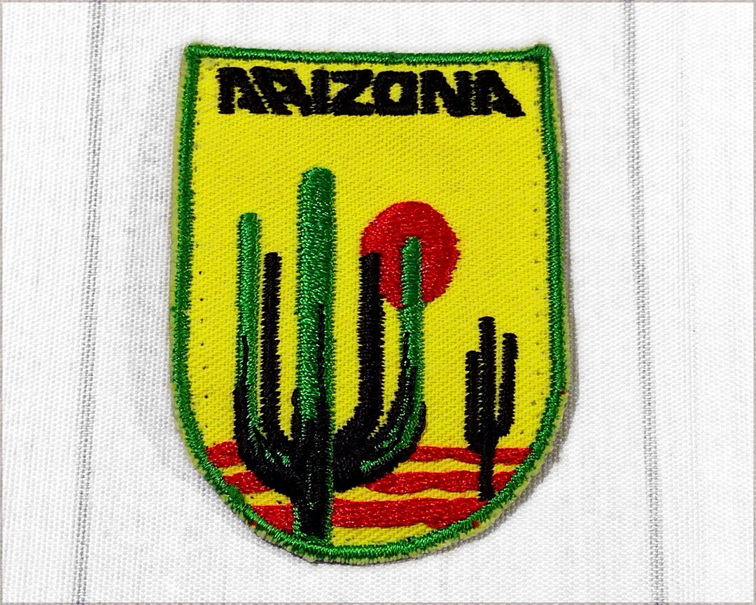 Used Vintage Arizona Patch 2.75, Phoenix Souvenir, Saguaro Cactus ...