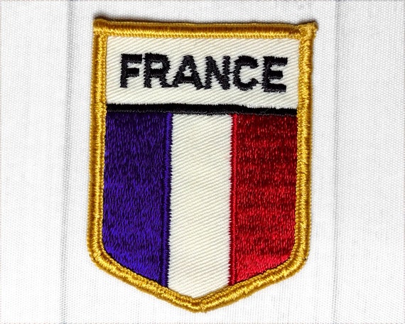 Used Vintage France Patch 3 French Flag Shield Europe - Etsy