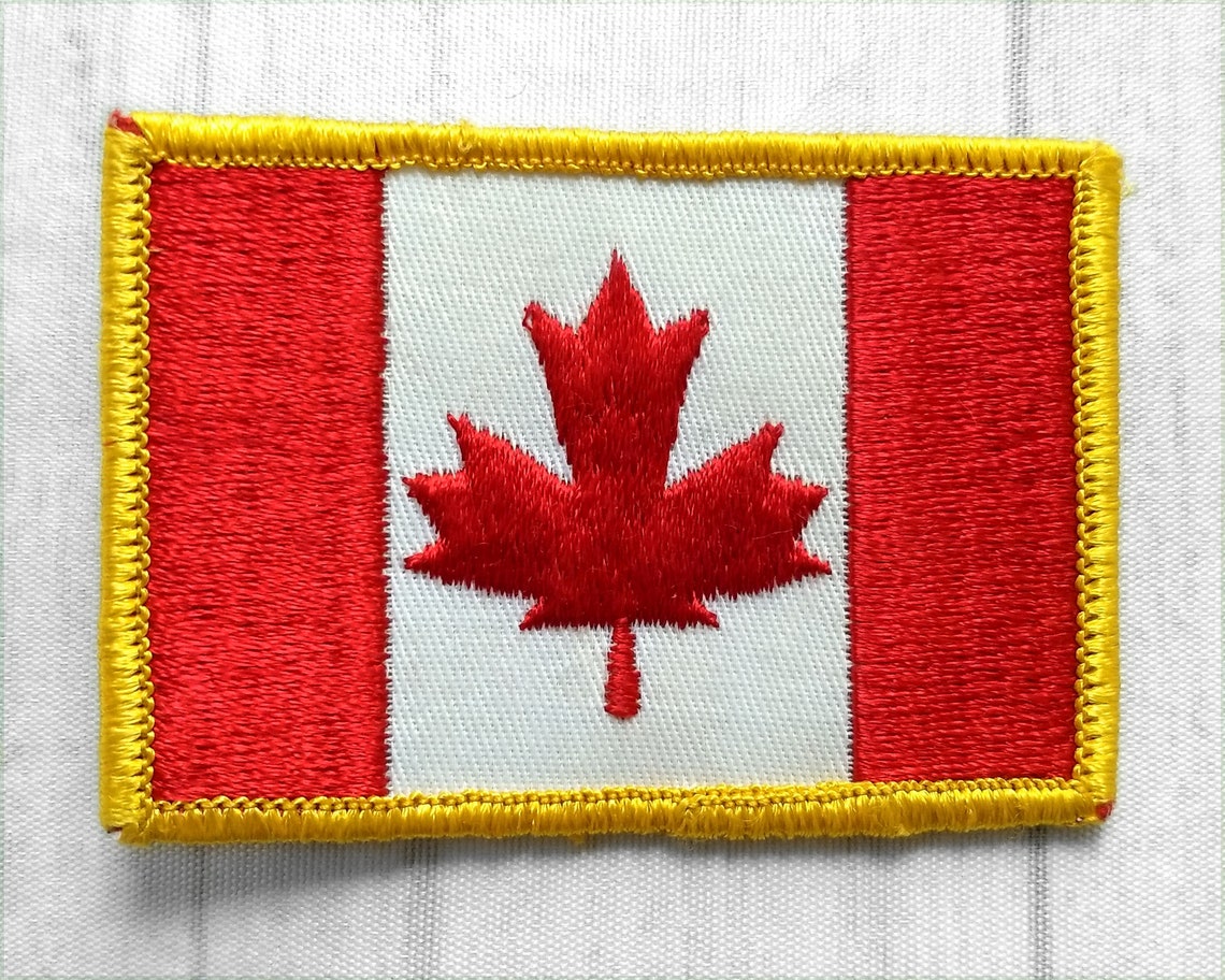 Vintage Canadian Flag Patch 3.4 Canada Maple Leaf - Etsy