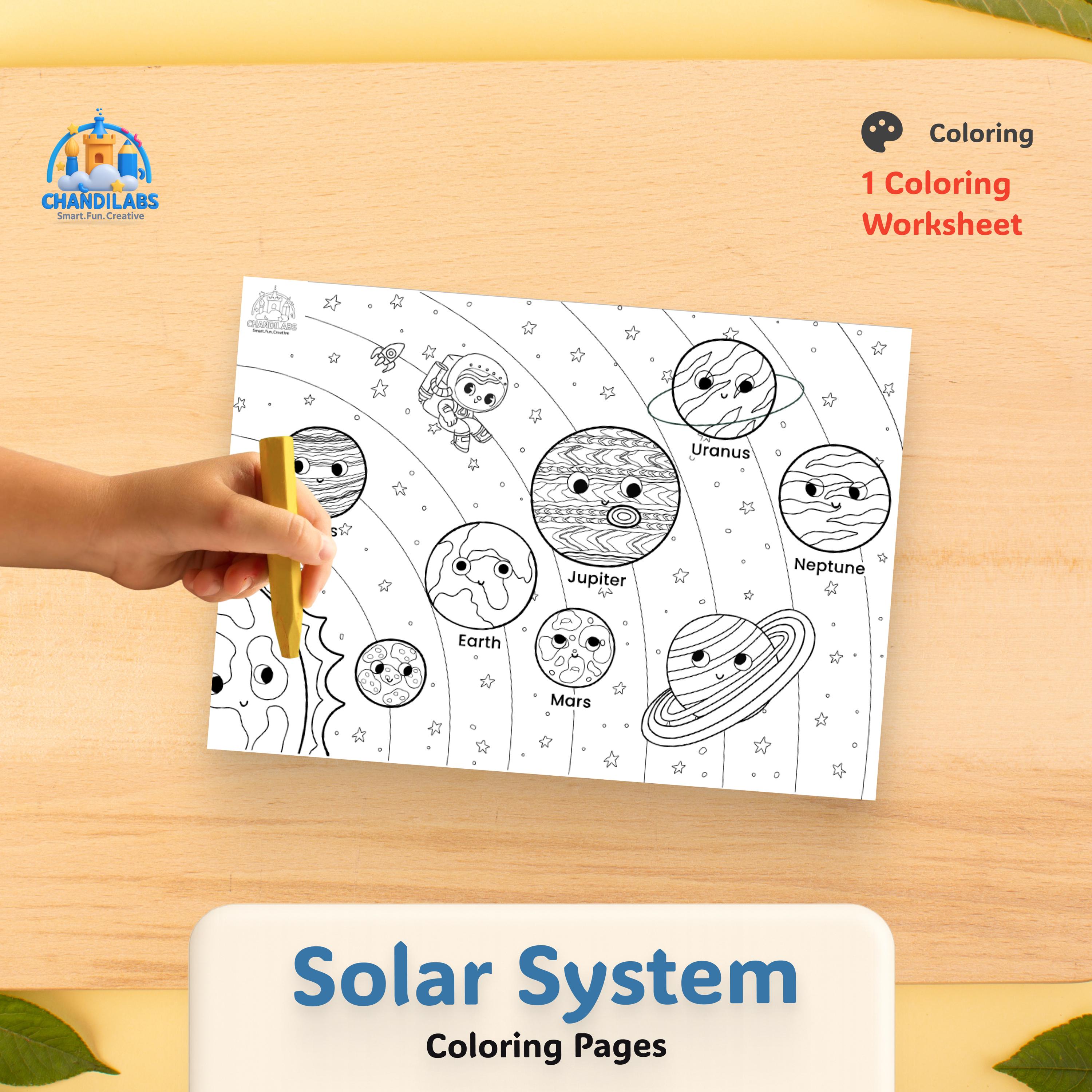Our Solar System Ordering Planets | Montessori Material Preschool ...