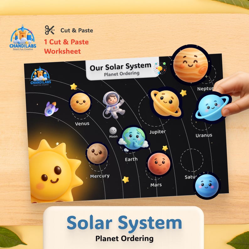 Our Solar System Ordering Planets | Montessori Material Preschool ...