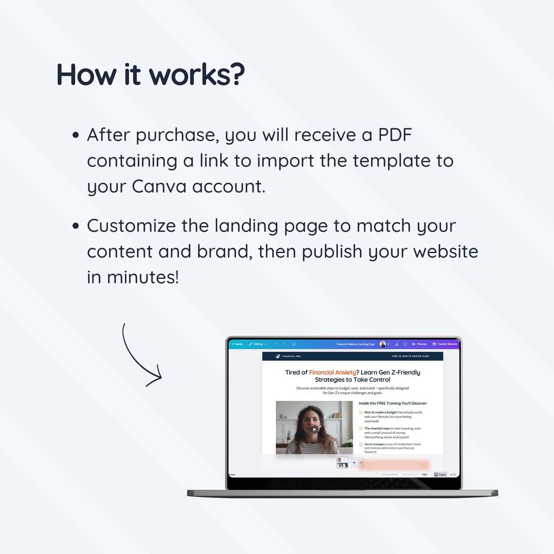 Canva Webinar Landing Page Template High-converting Seminar Landing ...