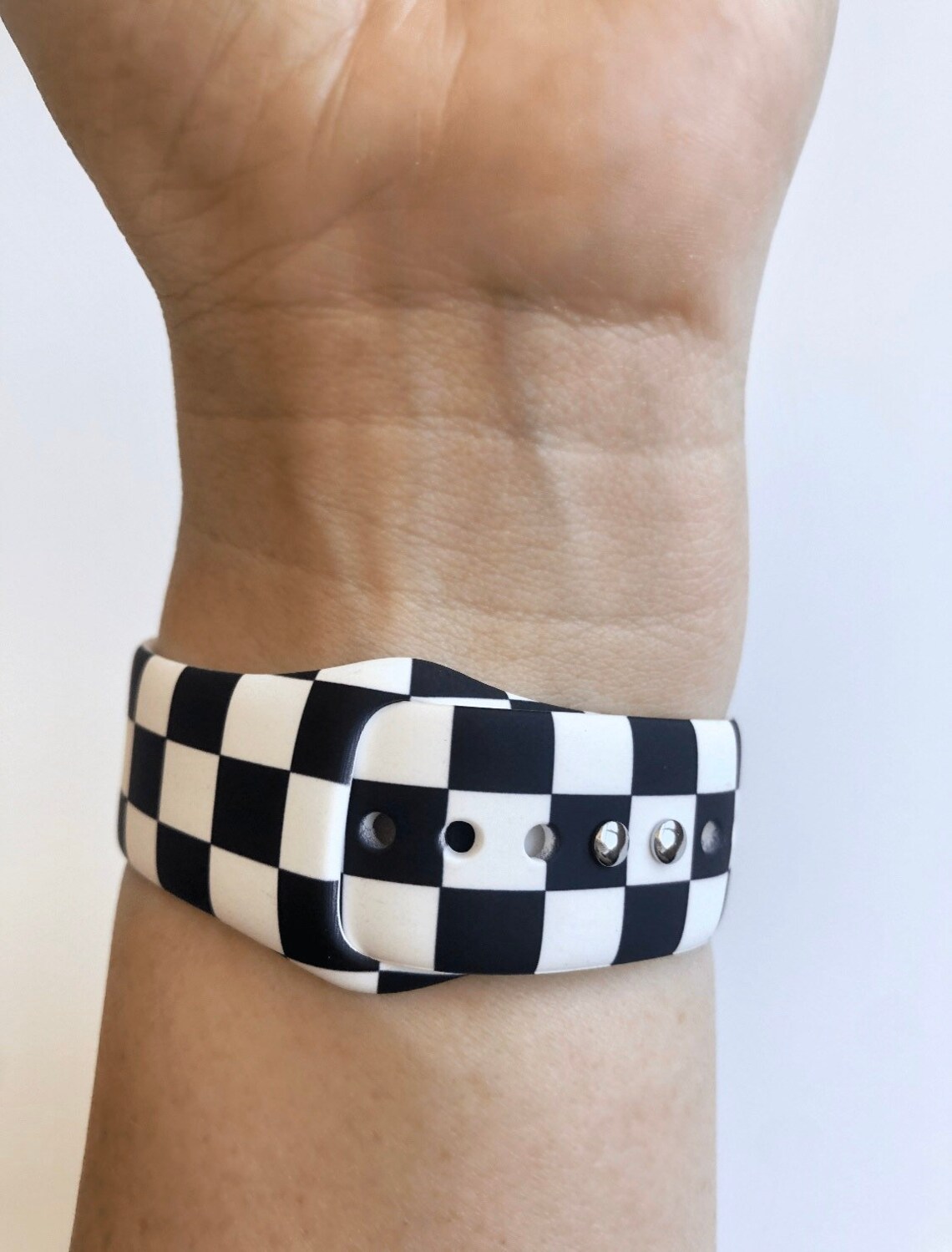 Black and White Checkered Print Apple Watch Band Mens and | Etsy