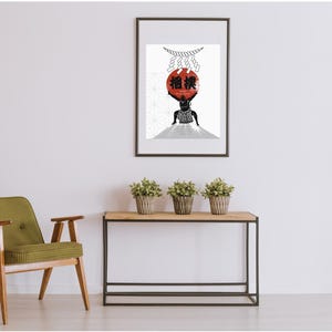 SUMO - Sacred Energy Art Poster, Japanese Martial Spirit Wall Art, Sumo ...