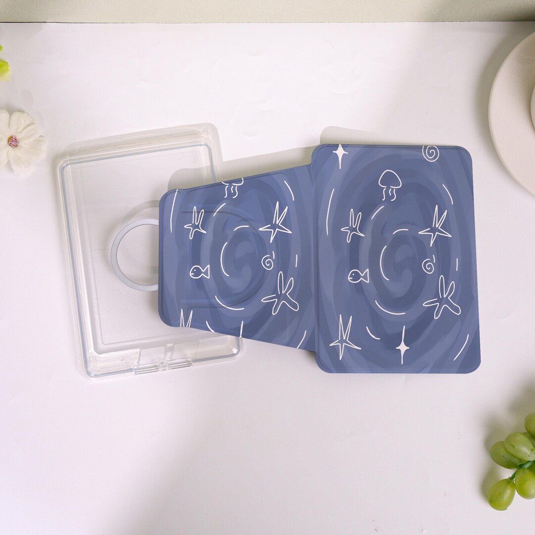 Ocean Blue Line Drawing Detachable Magnetic Kindle Case,magsafe Clear ...