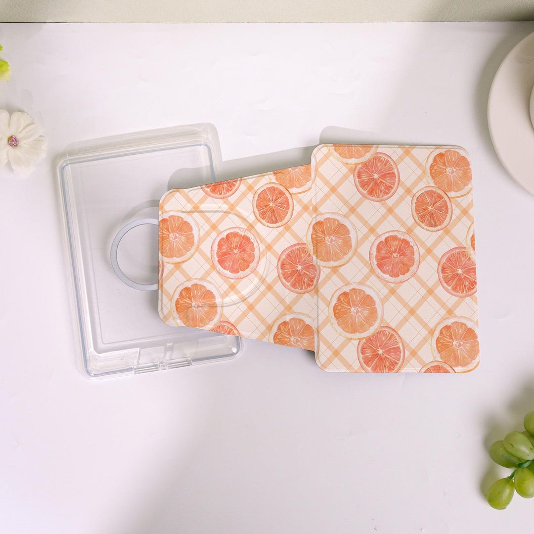 Checkered Orange Detachable Magnetic Kindle Case,magsafe Kindle Case ...