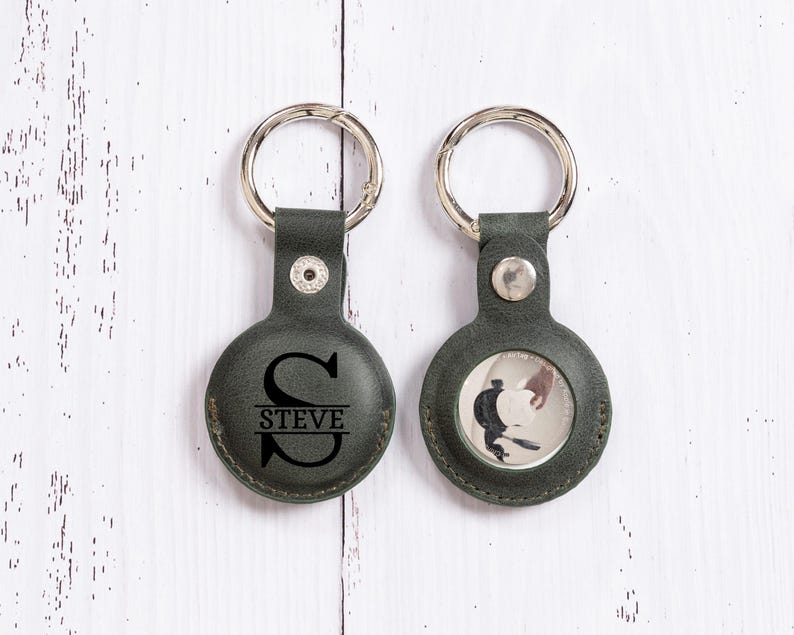 Personalized Car Brand Keychain AirTag Case, Leather Keychain for Car ...