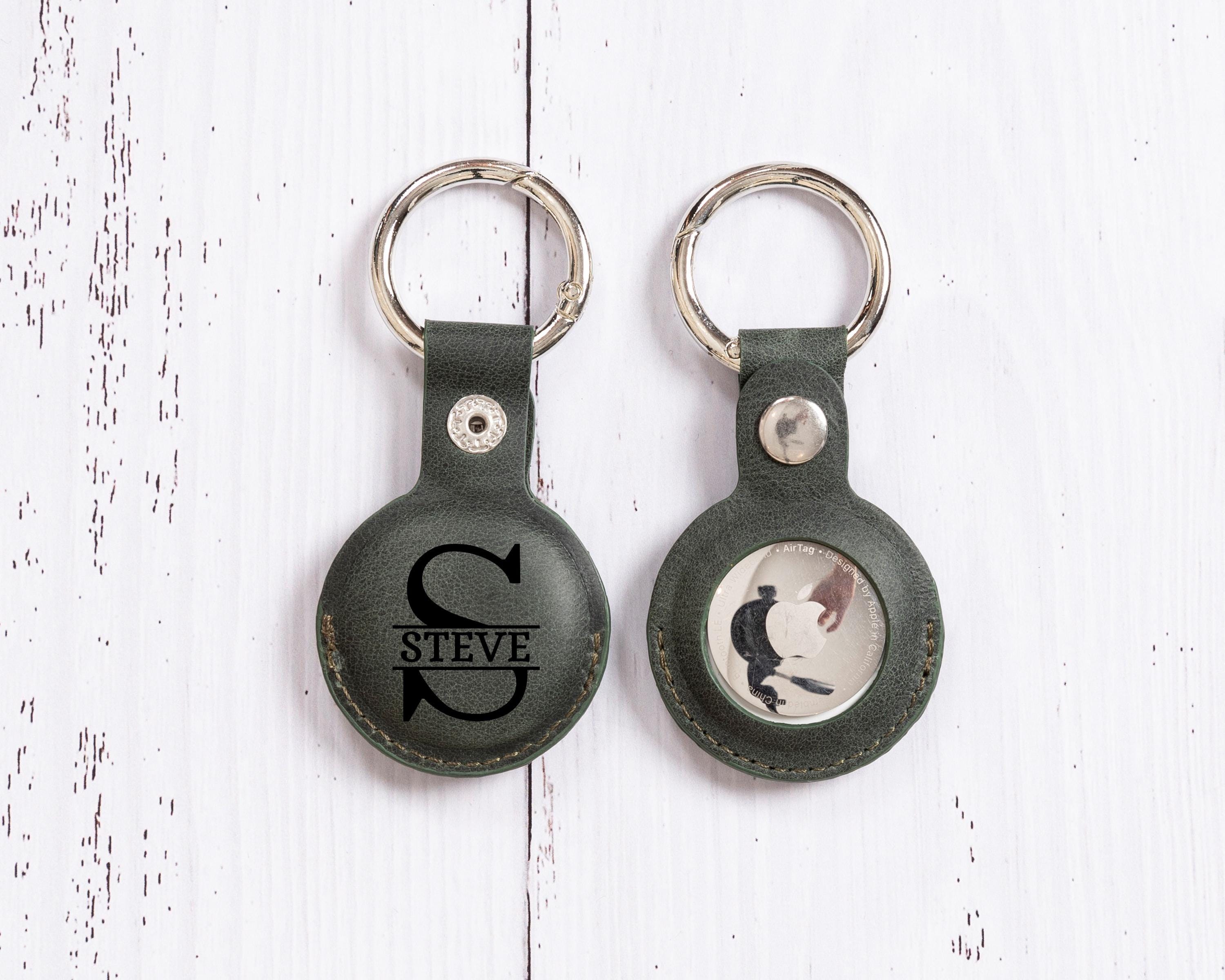 Personalized Car Brand Keychain AirTag Case, Leather Keychain for Car ...