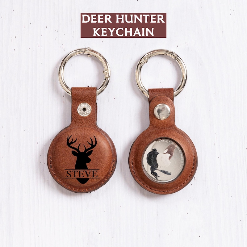 Leather Deer Key Chains - Etsy