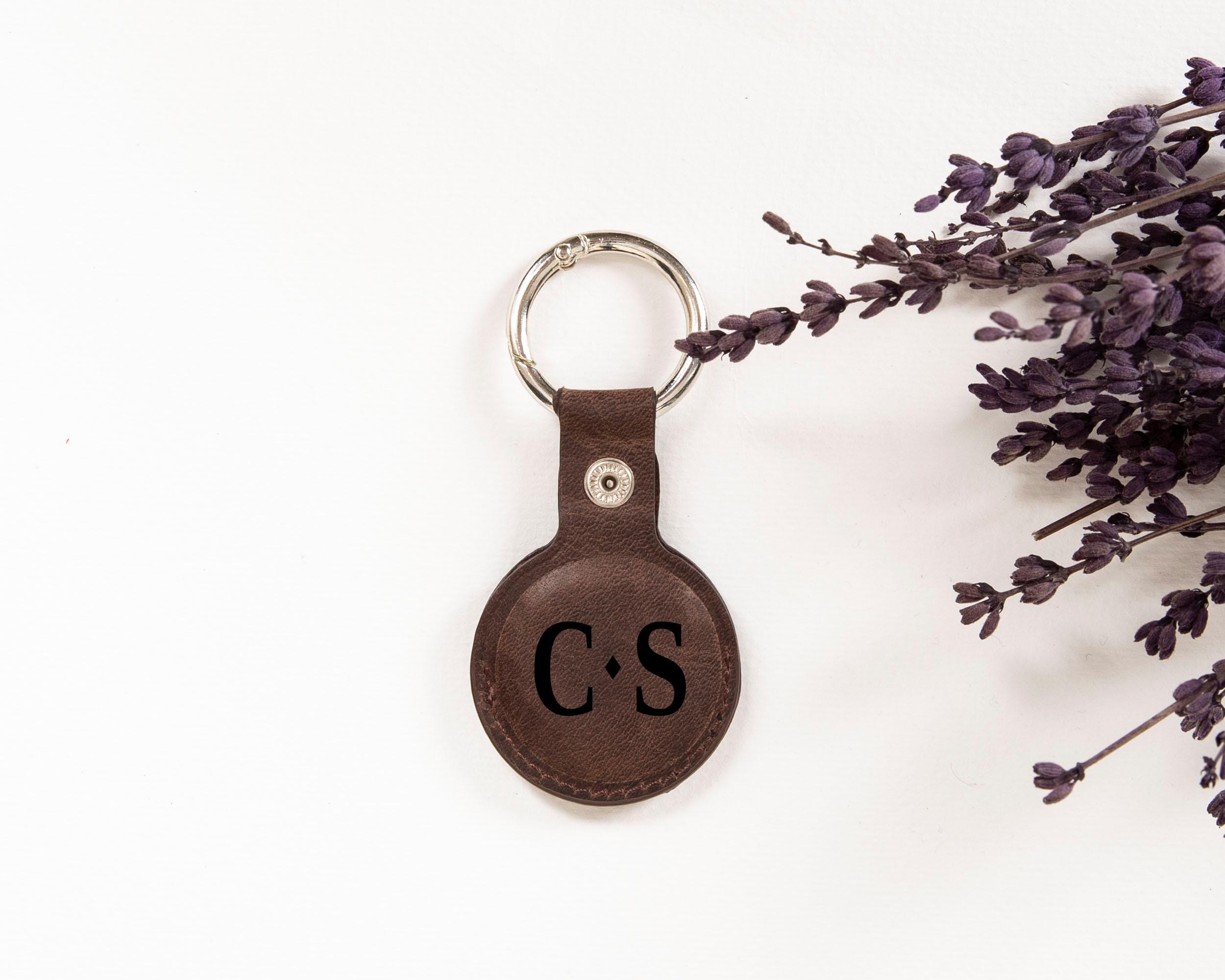 Personalized Car Brand Keychain AirTag Case, Leather Keychain for Car ...