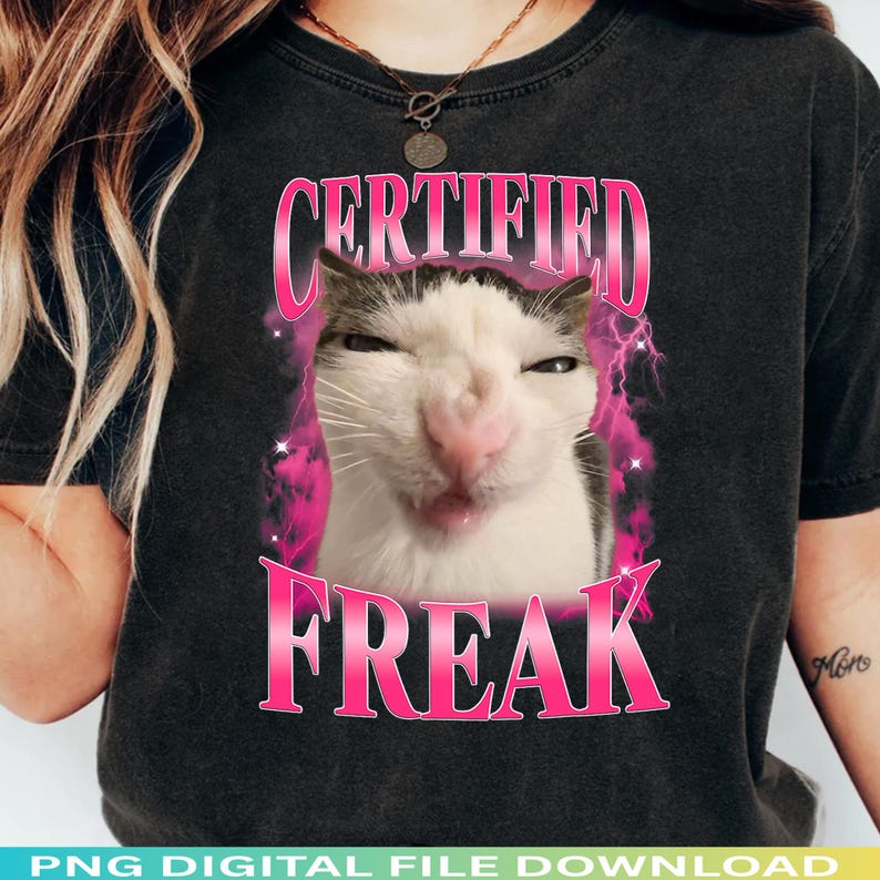 Eat Cement Funny Cat Meme, Offended You Humor Quote Shirt, Driving Cat ...