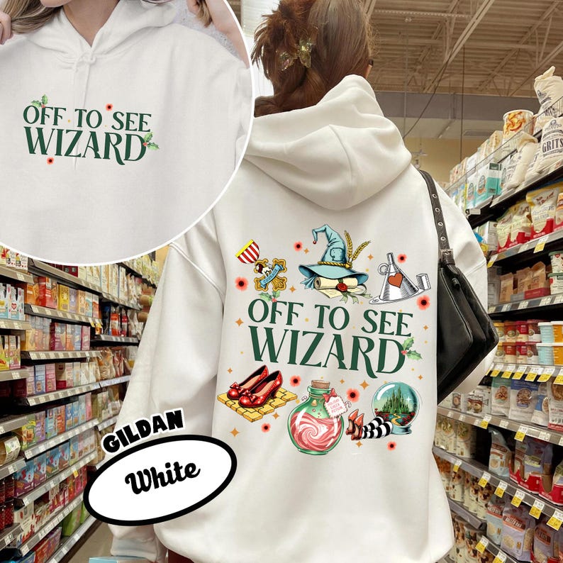 Wizard Sweatshirt, Las Vegas Crewneck, Yellow Brick Road, Classic ...
