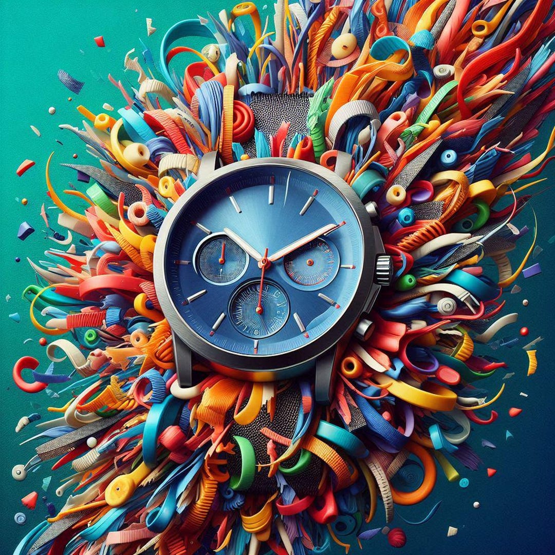 Shattered Clocks Here is an Abstract Design That Stands Against Time ...