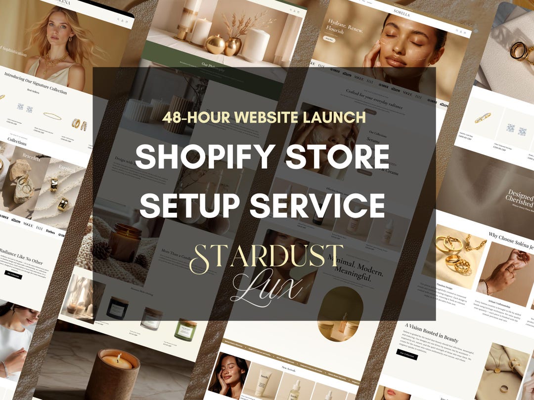 Shopify Store Setup Service | Stardust Lux Theme Customisation ...