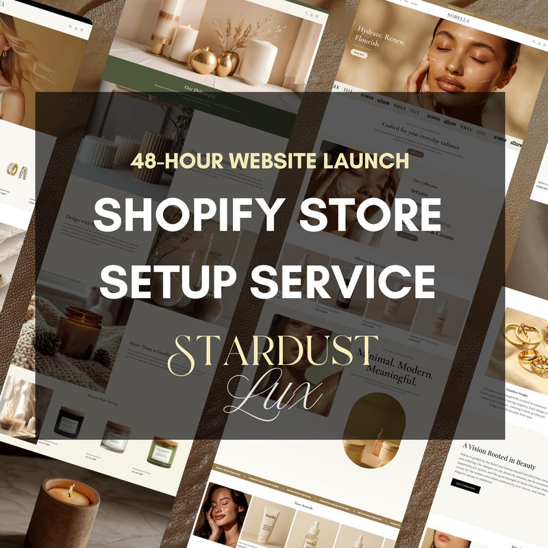 Shopify Website Templates - Etsy