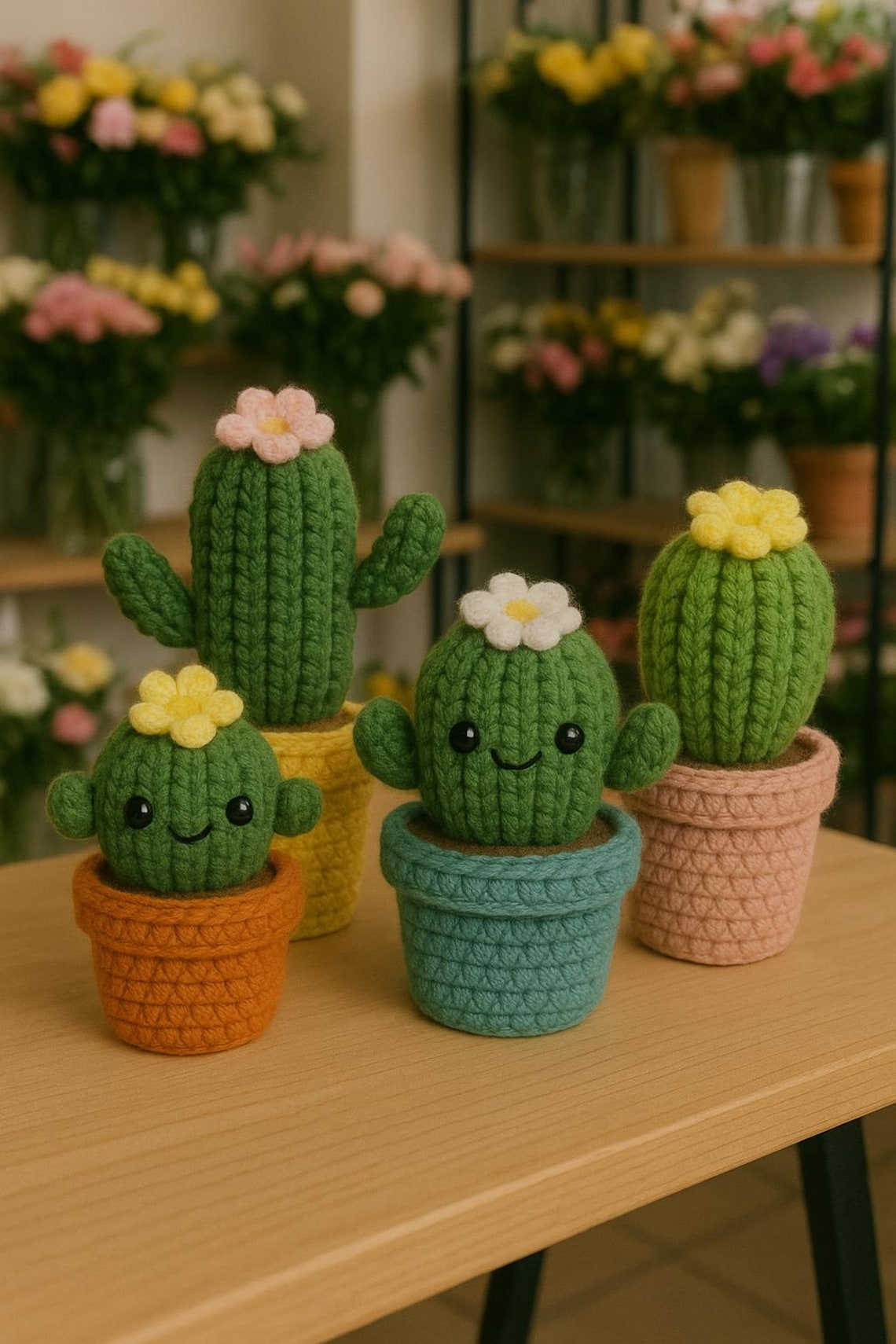 Crochet Cactus Pattern Set – Kawaii Plushies in Colourful Pots (PDF ...