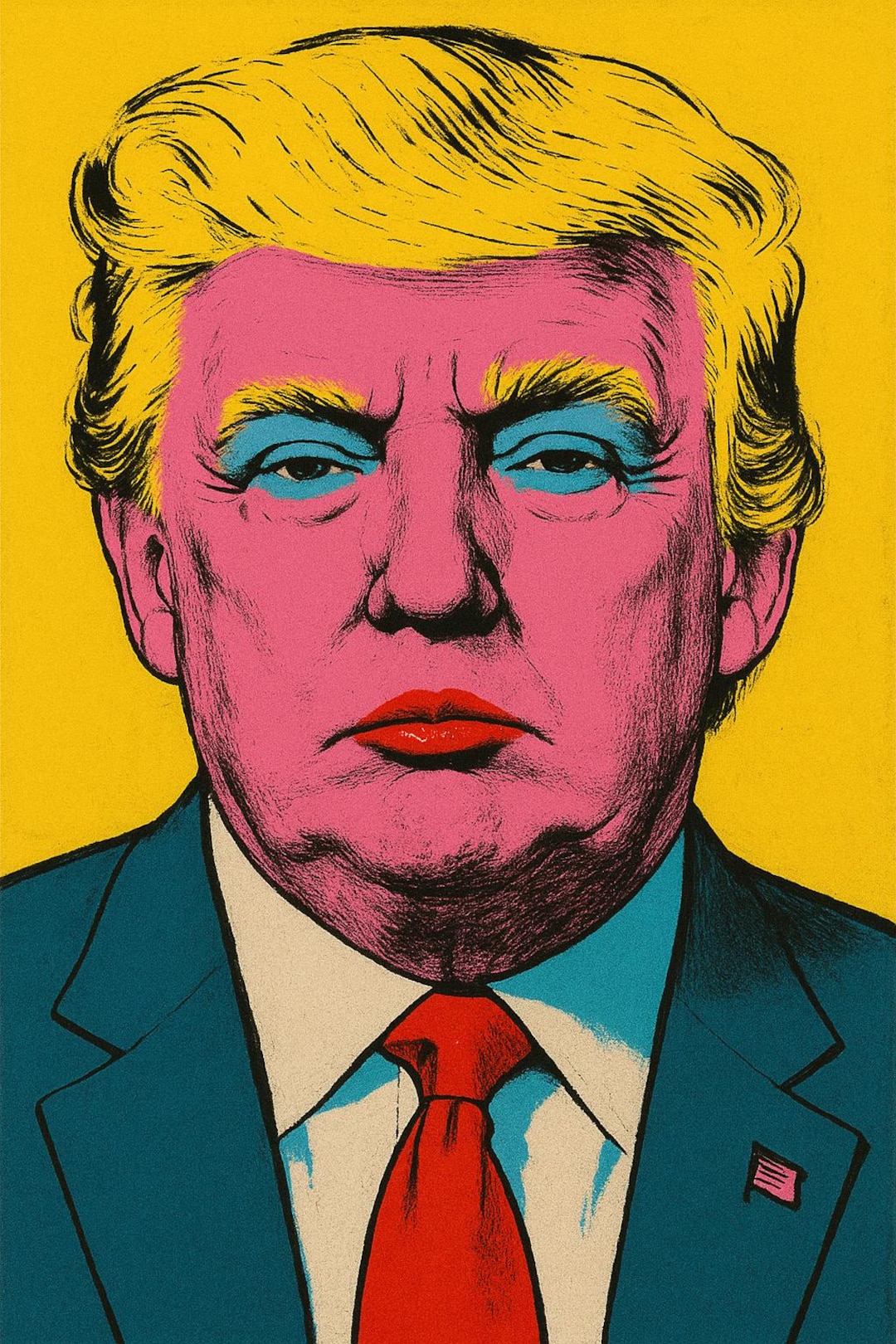 Donald Trump Pop Art Digital Print – Warhol Style Political Pop Art ...