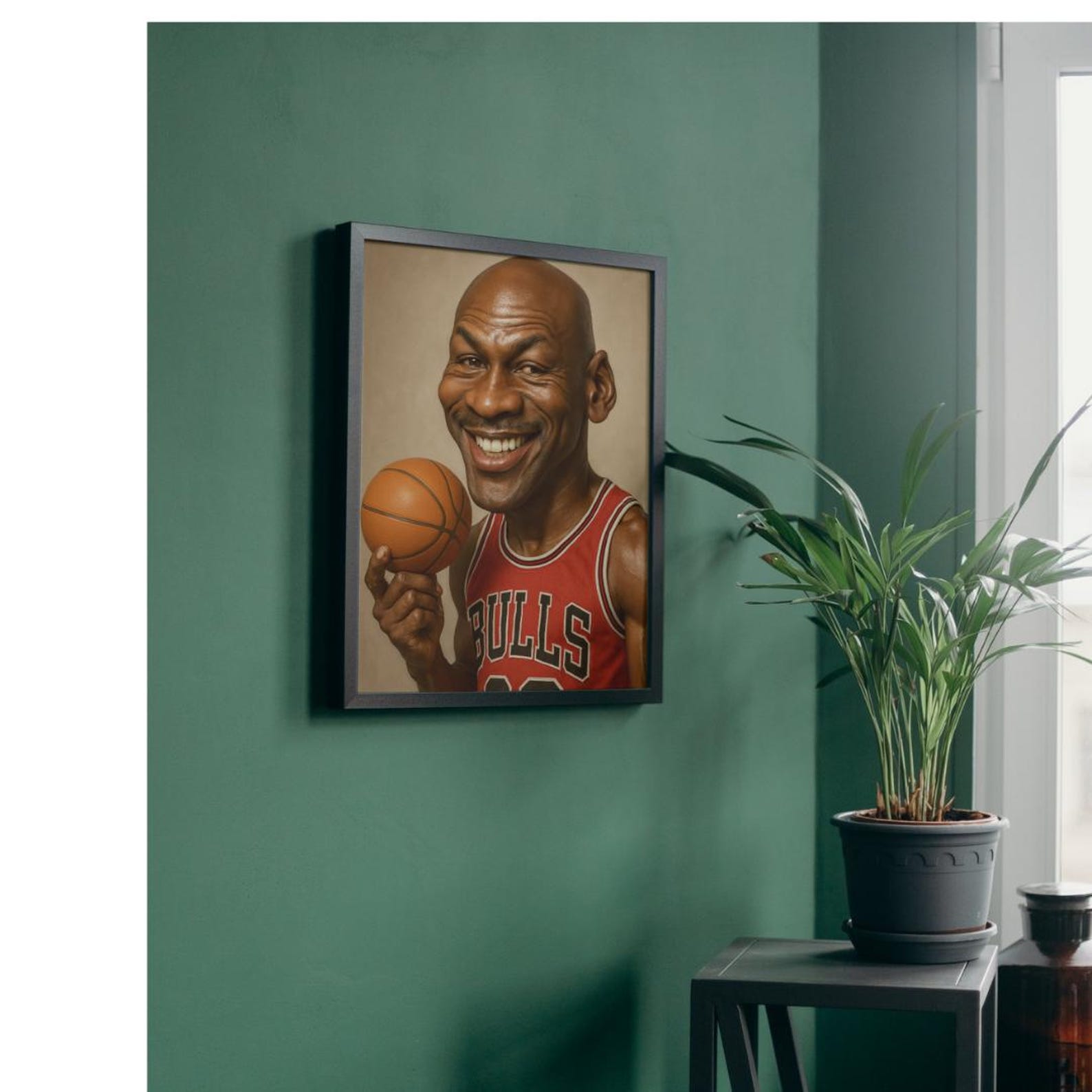 Michael Jordan Caricature - the Goat Art – His Airness Digital Art ...