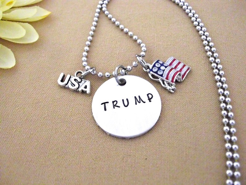 Trump Necklace Trump Keychain Trump Jewelry President Etsy
