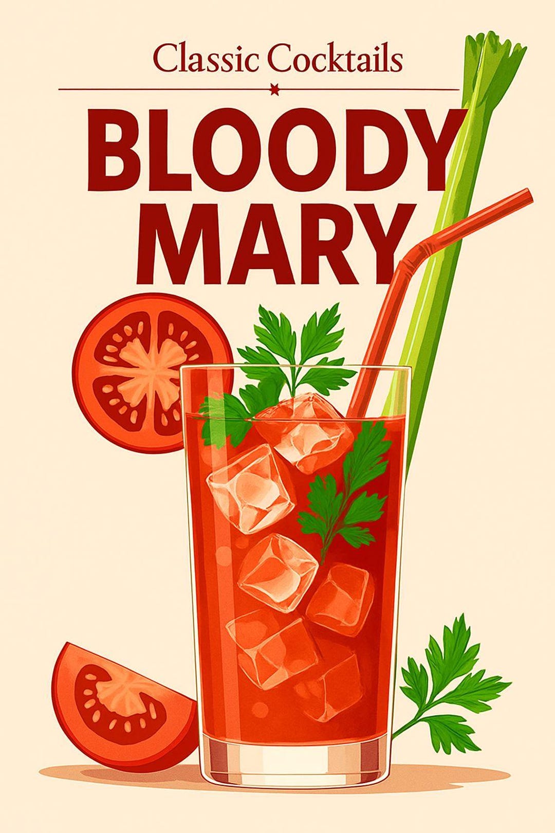 Bloody Mary Poster Feel Good Poster Summer Vibes Home Accessory Stylish ...