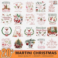 Put It on Santas Tab, Santa Martini SVG PNG, Funny Christmas Drink ...