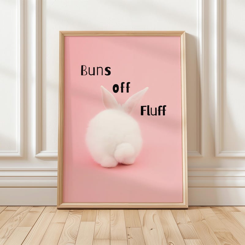 Bunny Butt Print - Etsy