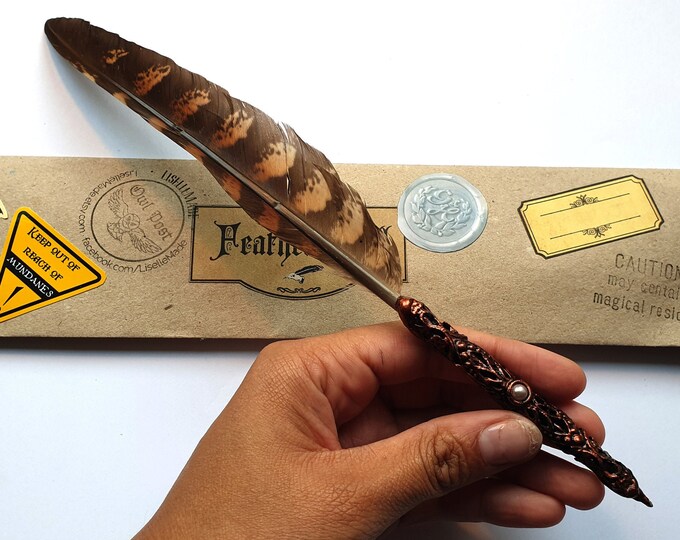 Harpy Quill - Deluxe Ballpoint Feather Writing Pen - FREE SHIPPING - Etsy