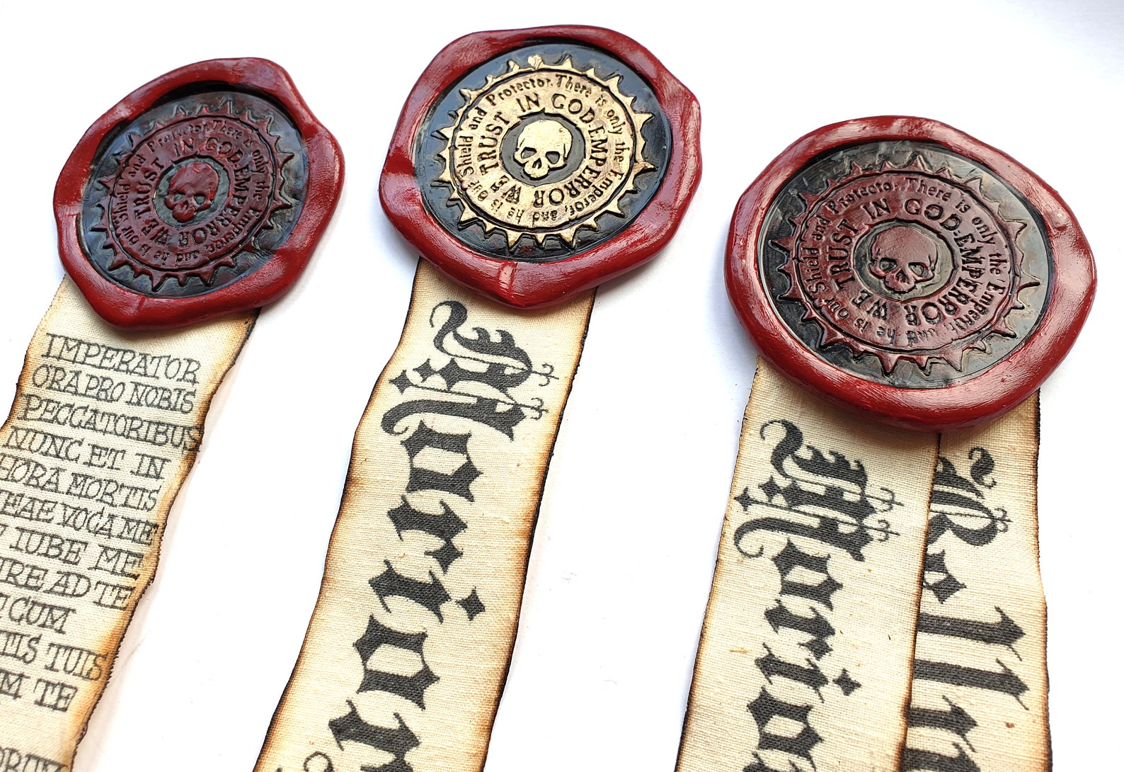 Litany Purity Seal - Real Size, Brooch Pin Back, Mark of Faith - Etsy